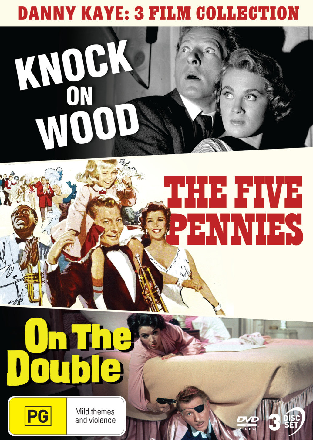 DANNY KAYE: 3 FILM COLLECTION (KNOCK ON WOOD / THE FIVE PENNIES / ON T ...